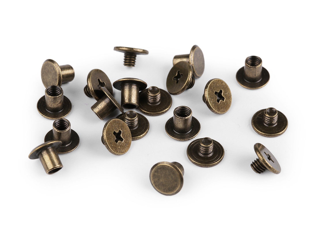 10 Saddle Rivets Ø10 Mm Silver Nickel or Pink Gold, Metal Rivet for ...