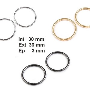 10 Open Metal Ring Buckles 20-25-30 Mm, Leather Buckles, Open Metal ...