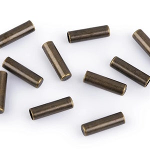 10 Cord End Tube Clasps 4mm / Black, Gold, Silver, Blackened Silver ...