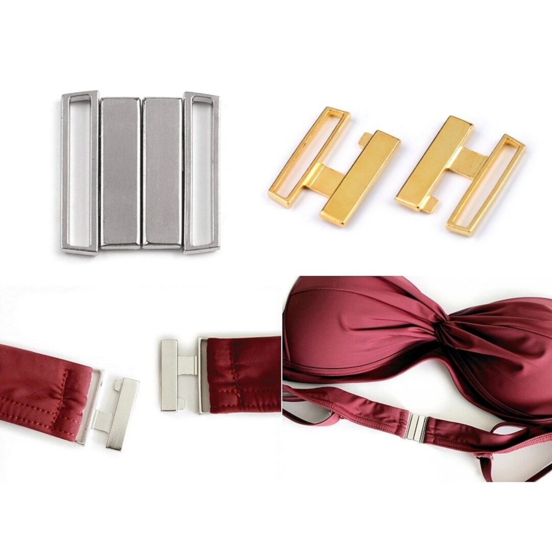 2 Sets of Swimsuit Clasps, Metal or Plastic Clip Closure - Etsy