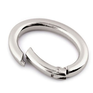 2 Oval Carabiner Snap Clip Hook / Silver Gold Black / / Metal Hooks ...