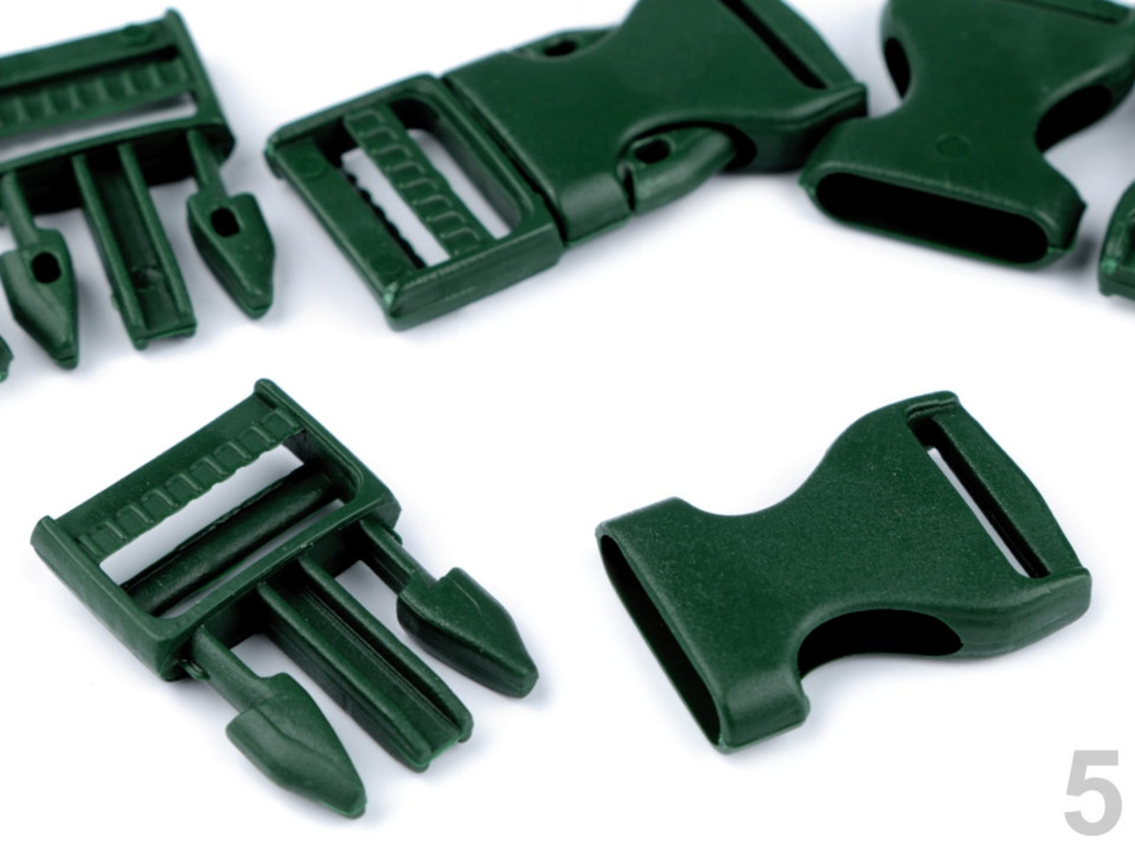 2 clips boucle sangle 20mm / Plastique noir ou blanc / | Etsy