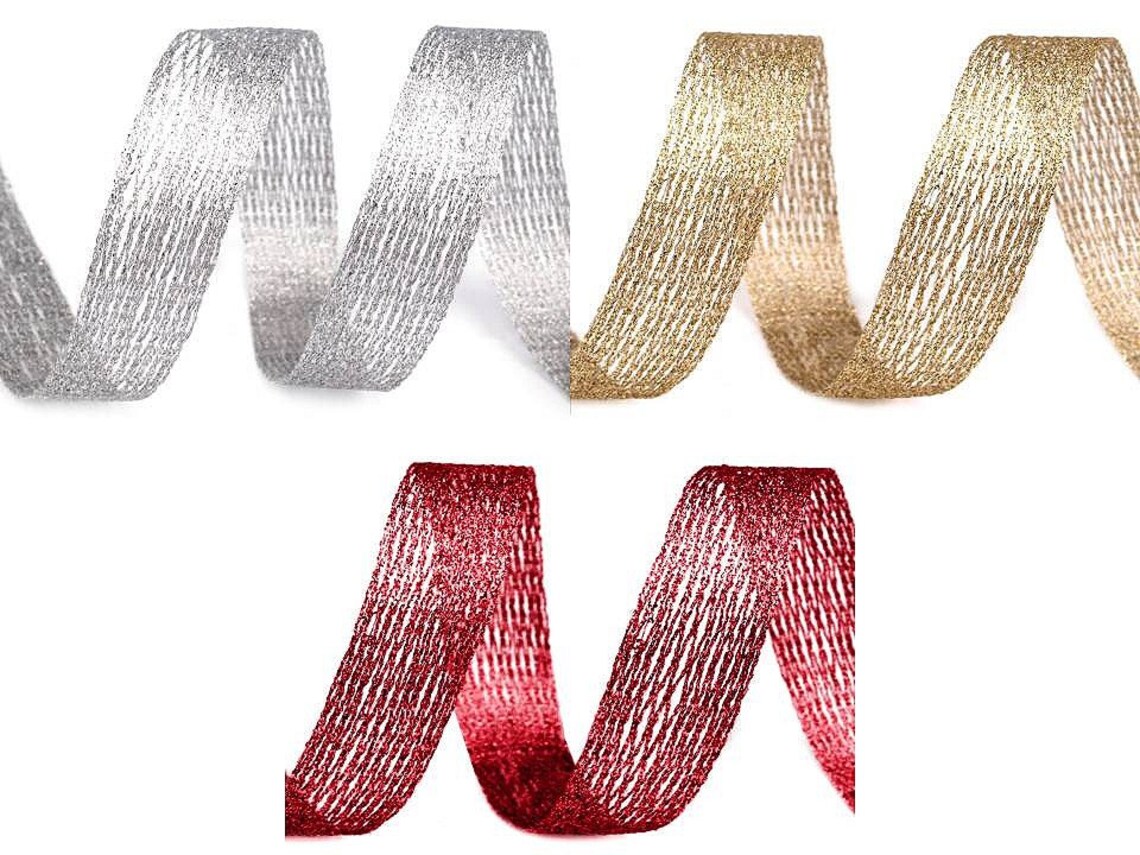 Metallic Decorative Wired Mesh Ribbon 12cm / Many Colors / - Etsy