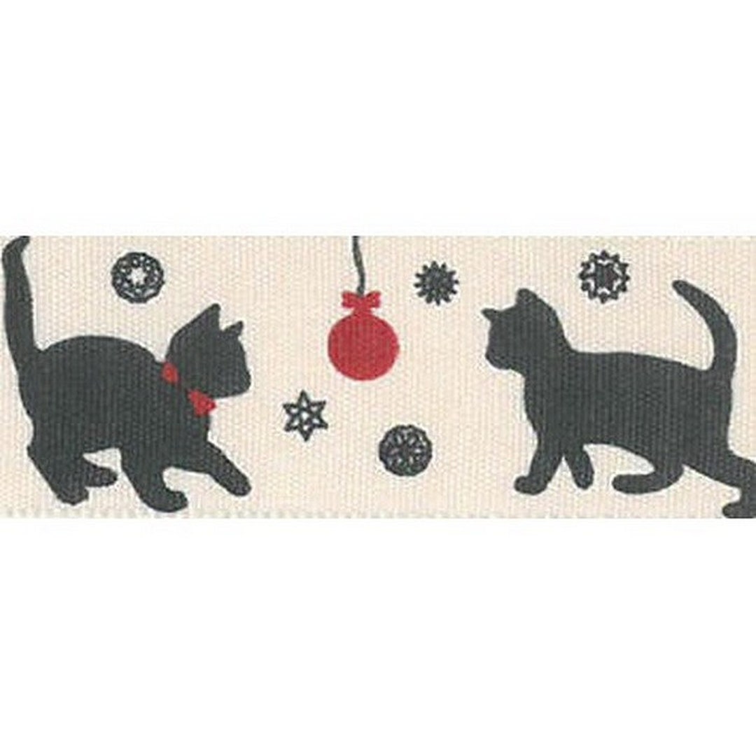 3yd Sausage Dog or Black Cats Christmas Ribbon/ 15-25mm Ribbon ...