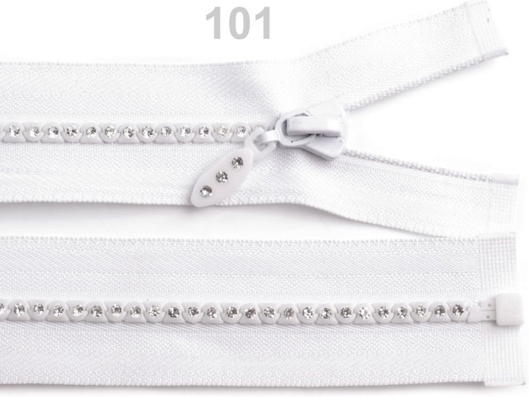 Rhinestone Zipper 50-55-60-65-70cm / Many Colors / Decorative Zipper ...
