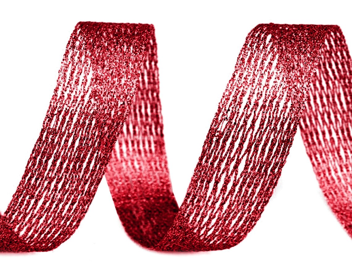 Metallic Decorative Wired Mesh Ribbon 12cm / Many Colors / - Etsy