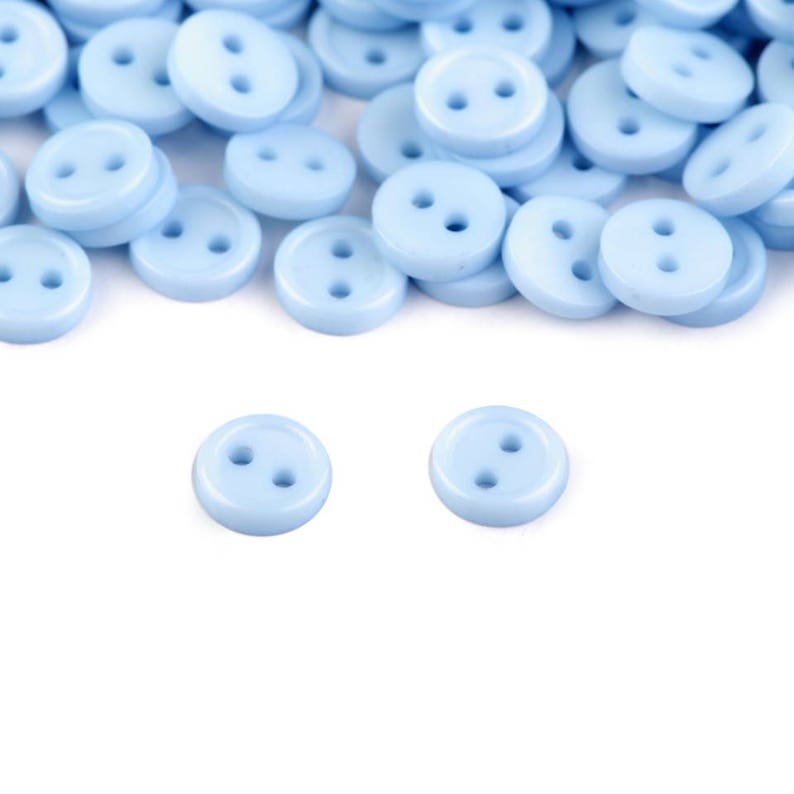 20 Two-holes Buttons 7mm / Many Colors / Plastic Buttons | Etsy