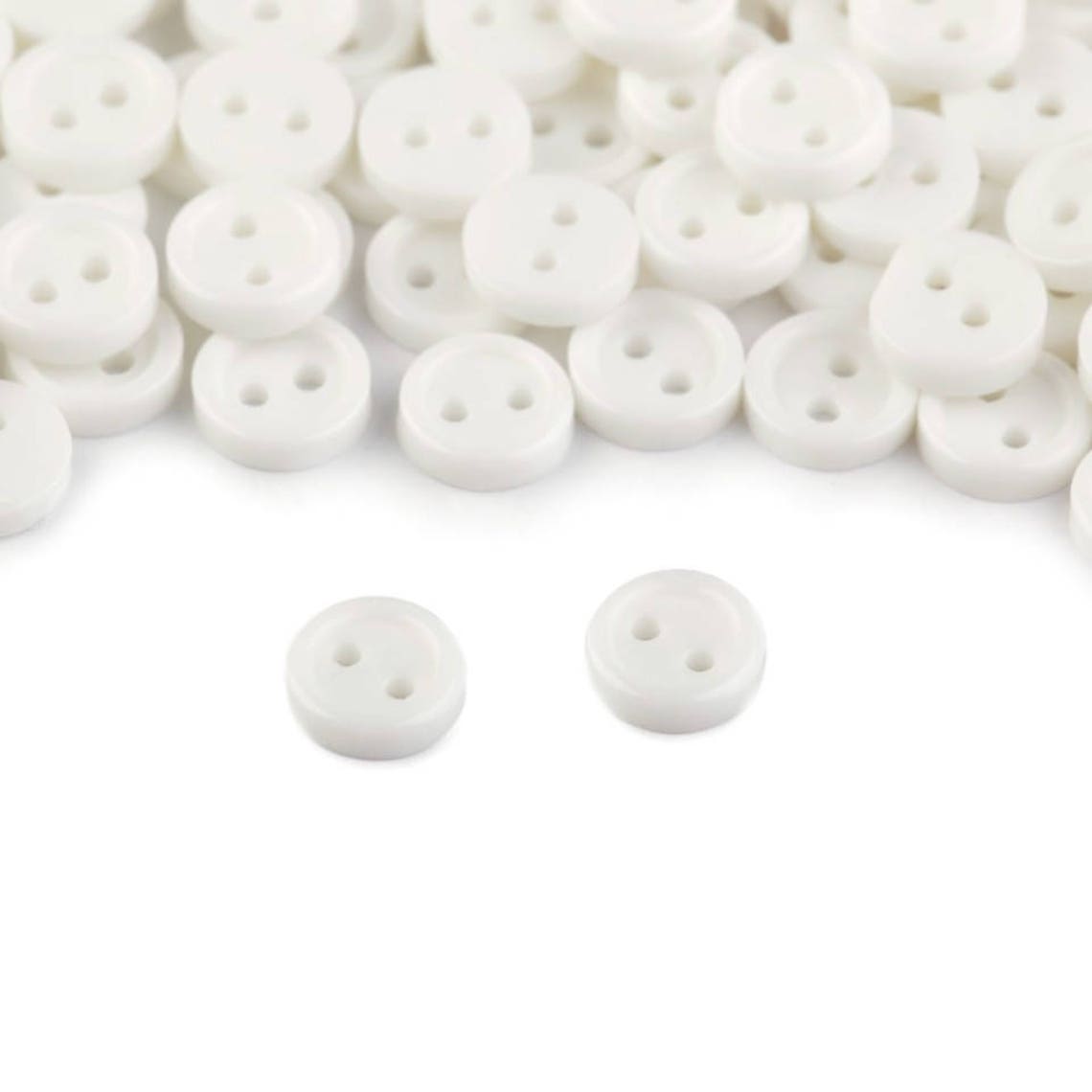 20 Two-holes Buttons 7mm / Many Colors / Plastic Buttons - Etsy