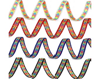 3yd Braid Woven Indian Pattern 0.51 / Ethnic Ribbon | Etsy