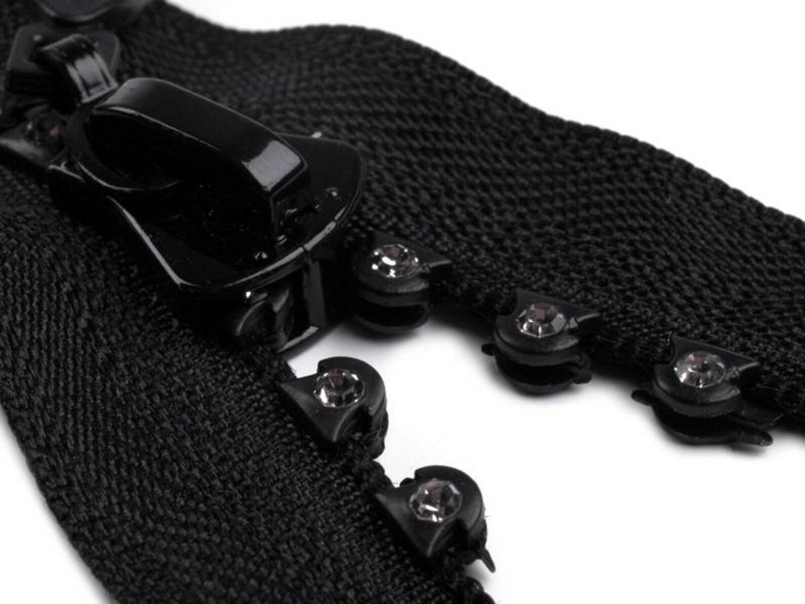 Rhinestone Zipper 50-55-60-65-70cm / Many Colors / Decorative - Etsy