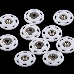 5 Sew on Plastic Press Snap Fastener / Many Colors / Snap Button ...