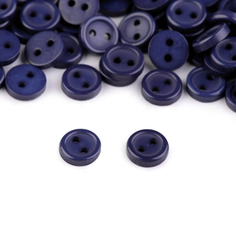 20 Two-holes Buttons 7mm / Many Colors / Plastic Buttons | Etsy