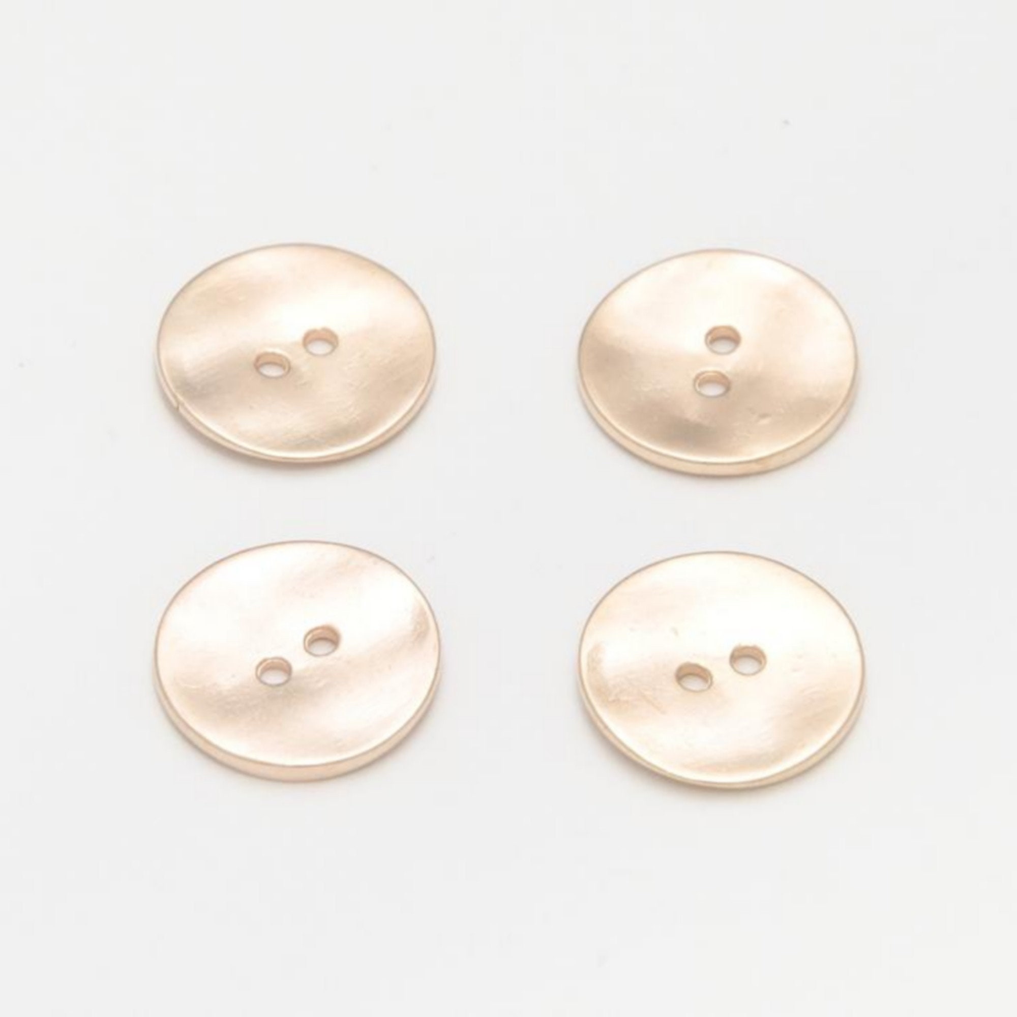 5 botones redondos de metal / plata negro oro y oro rosa / | Etsy