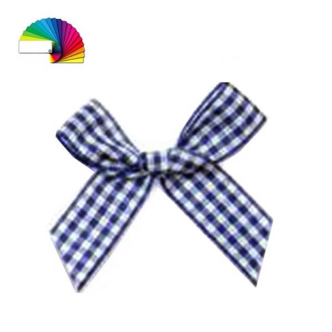 4 Gingham Bows 4cm / Many Colors / Ribbon for Bowsbow - Etsy