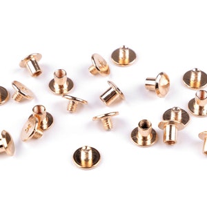 10 Saddle Rivets Ø10 Mm Silver Nickel or Pink Gold, Metal Rivet for ...