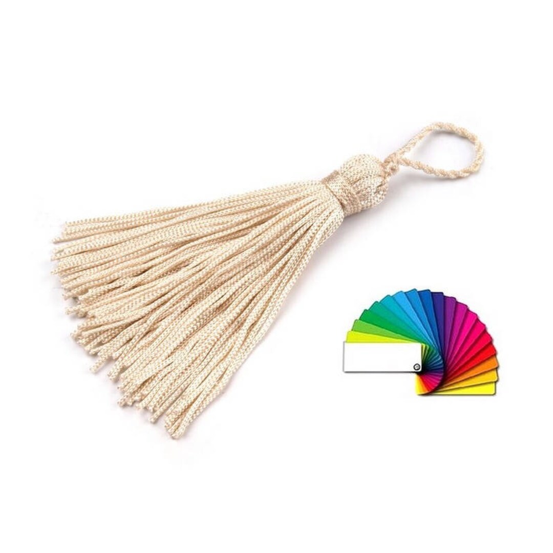 4 Viscose Tassels 75mm, Many Colours - Etsy
