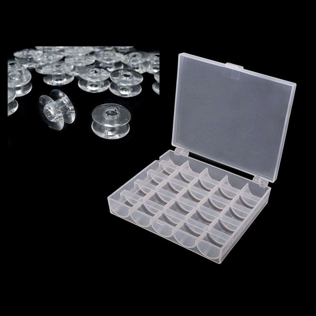 25 Plastic Bobbins for Sewing Machine 19.4 Mm / All Machines ...