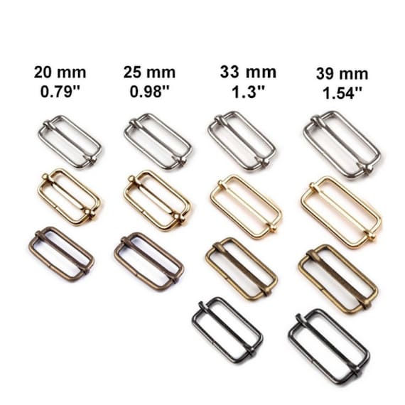 4 Webbing Adjuster Buckle for Strap 20-25-33-39 Mm / Nickel | Etsy