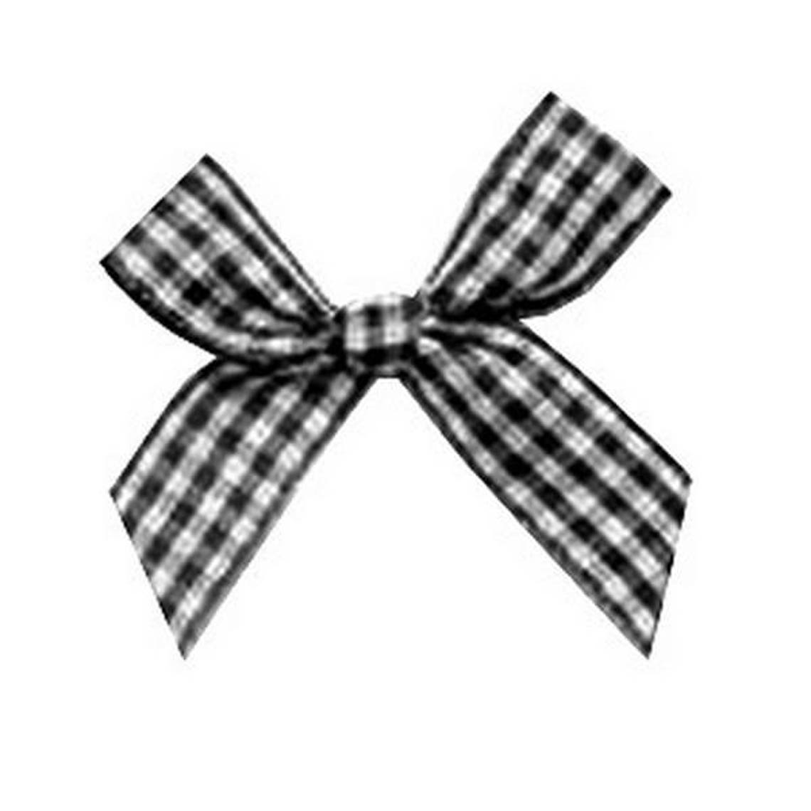 4 Gingham Bows 4cm / Many Colors / Ribbon for Bowsbow - Etsy