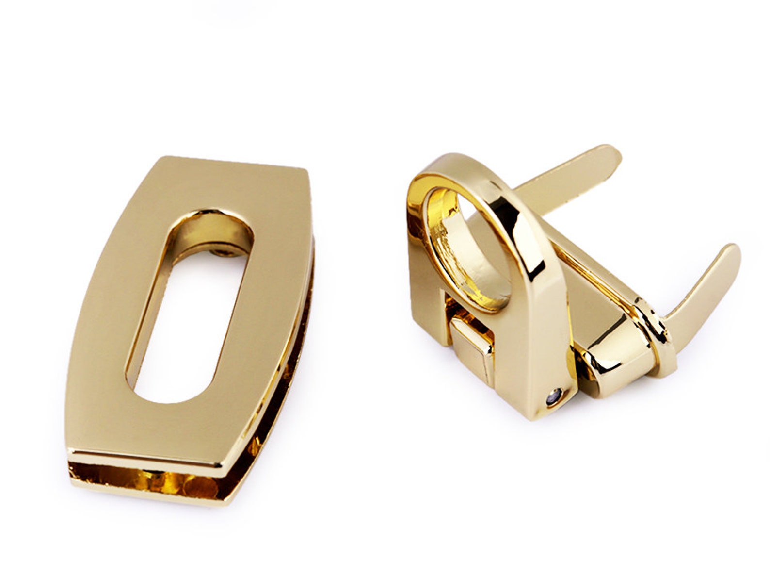 Handbag / Purse Lock Set 20x40 Mm Gold / Decorative Pressure - Etsy