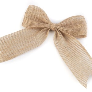 Jute Bows and Jute Flowers / Natural Decoration in Beige Hessian ...
