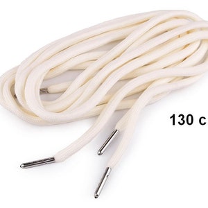 4 Black Hoodie Strings 130/140 Cm With Tips / Shoe Laces With Ends ...