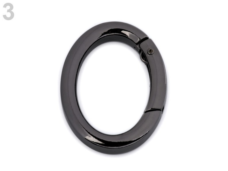 2 Oval Carabiner Snap Clip Hook / Silver Gold Black / / Metal Hooks ...