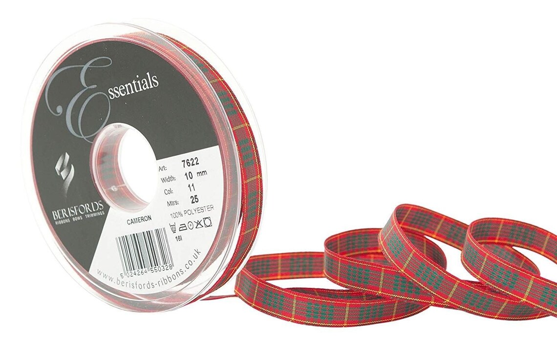 Cameron Scottish Tartan Ribbon / All Widths / Scottish Ribbon | Etsy