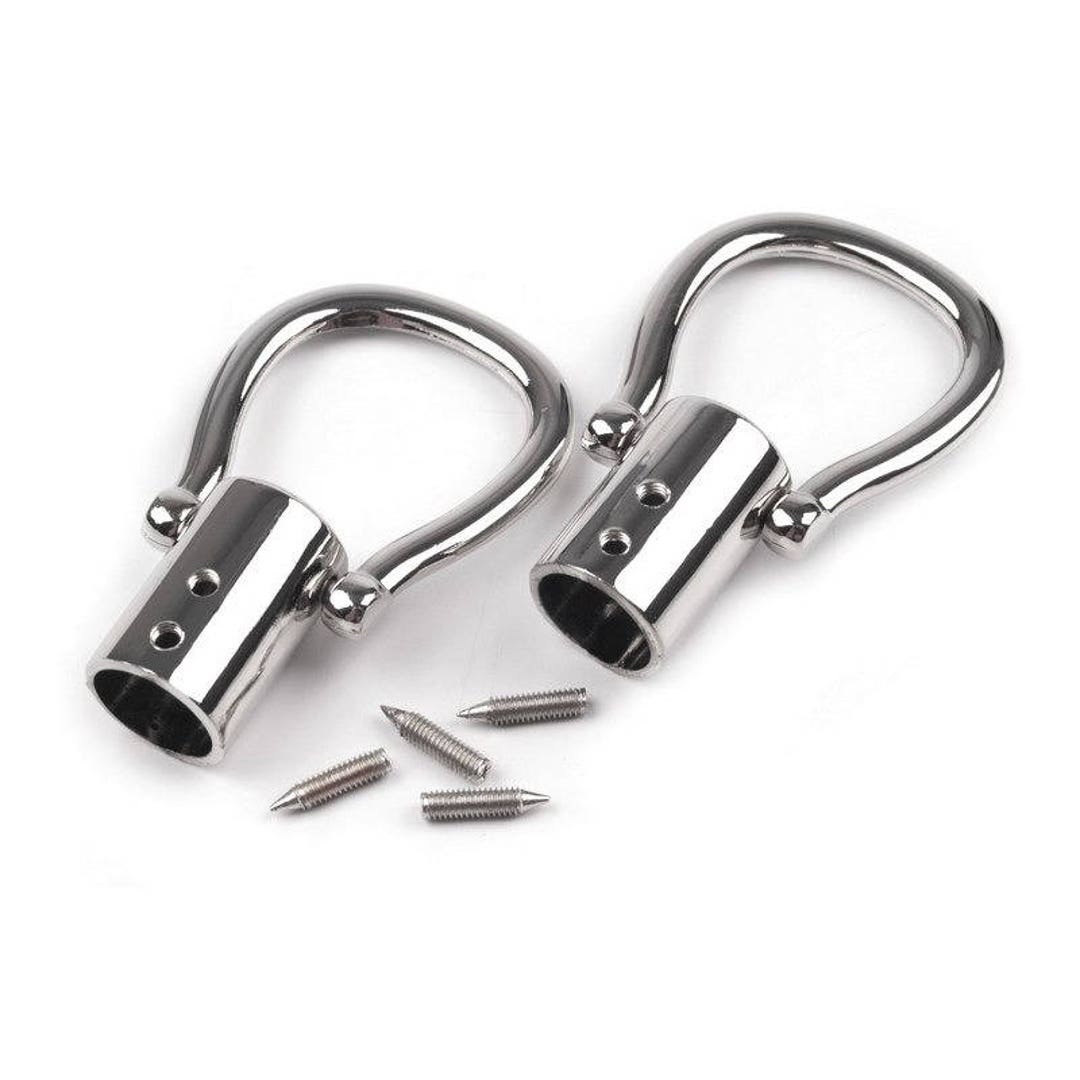 2 Metal Handbag Handle Connectors Ø12 Mm / Shoulder Strap Rope Bag ...