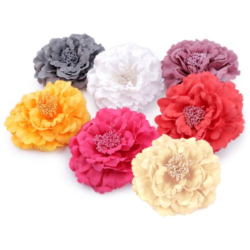 Big Flower Fabric 10cm / Many Colors / Flower With Subtle - Etsy