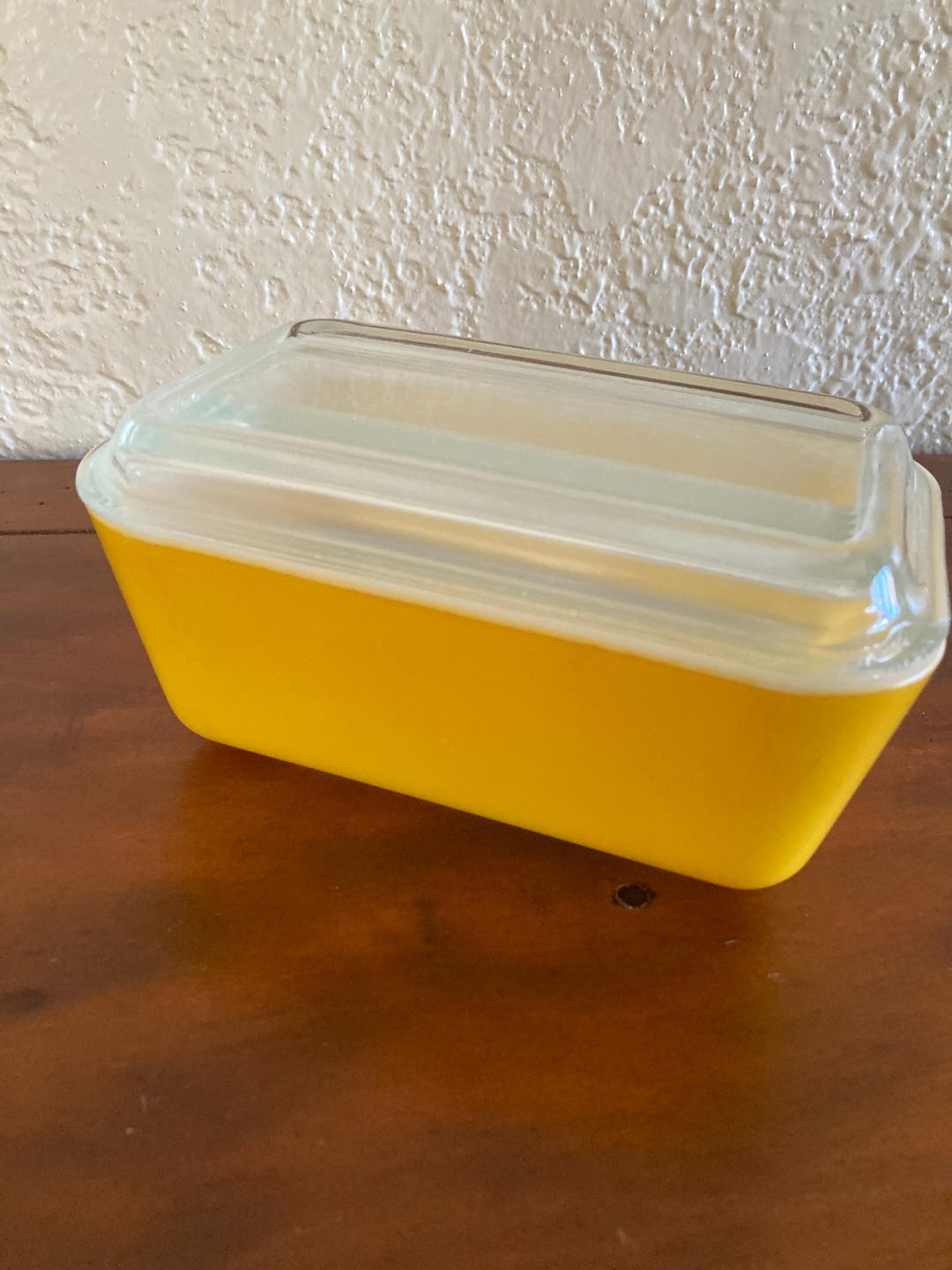 Vintage Pyrex Deep Yellow Loaf Size Refrigerator Dish and Lid 503 ...