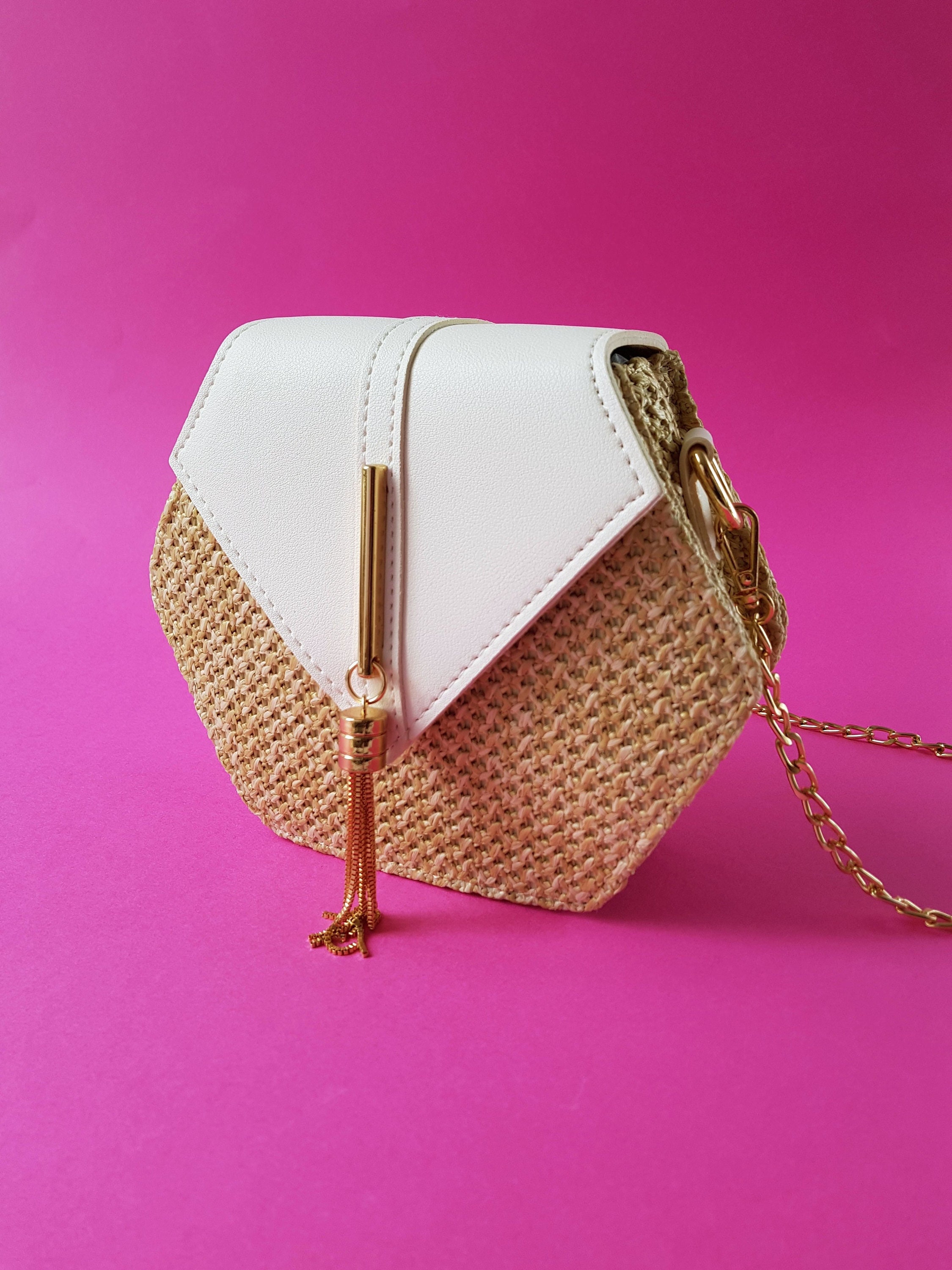 Hexagon Straw Bag