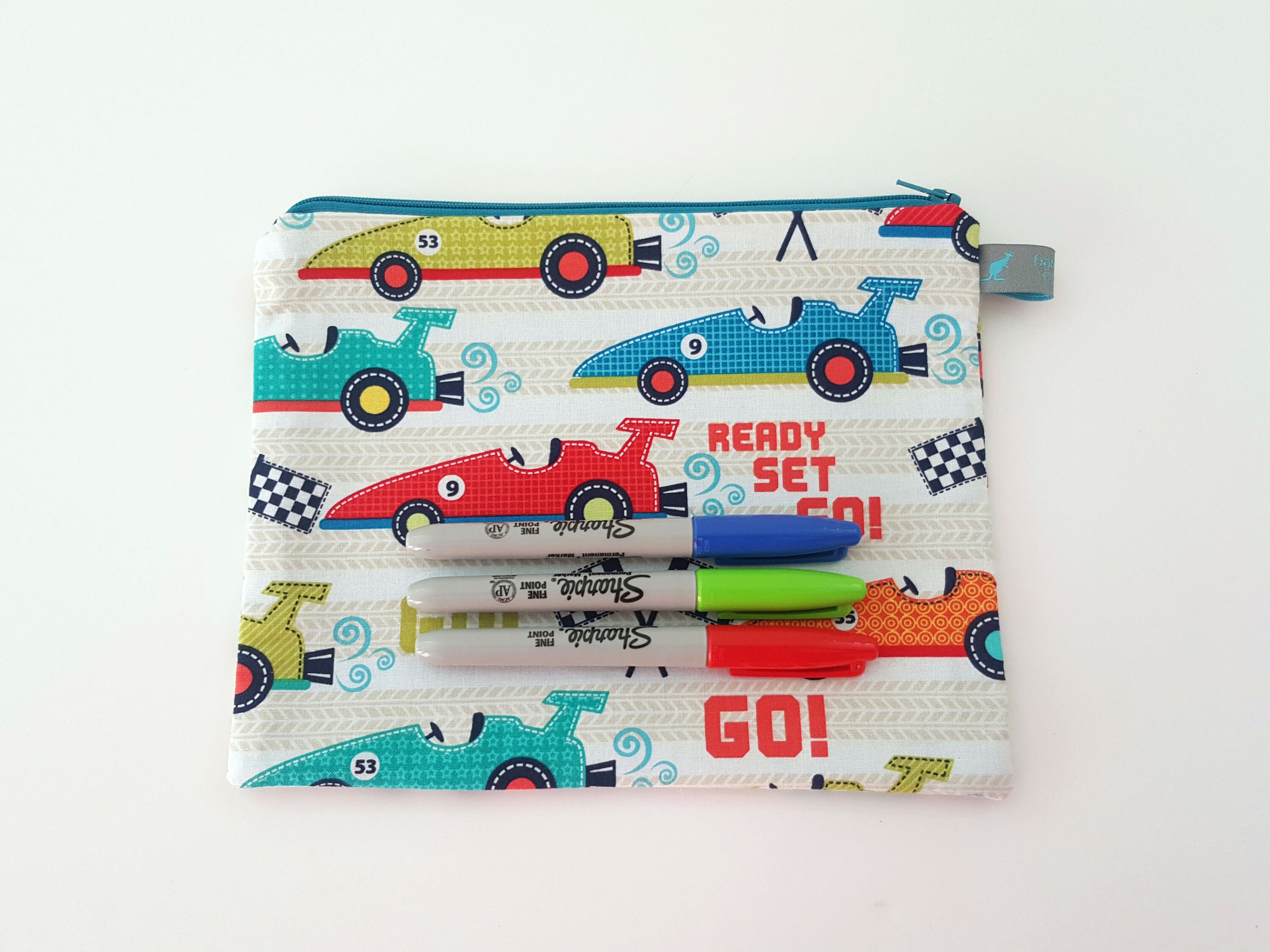 Boys Pencil Case in Race Car design