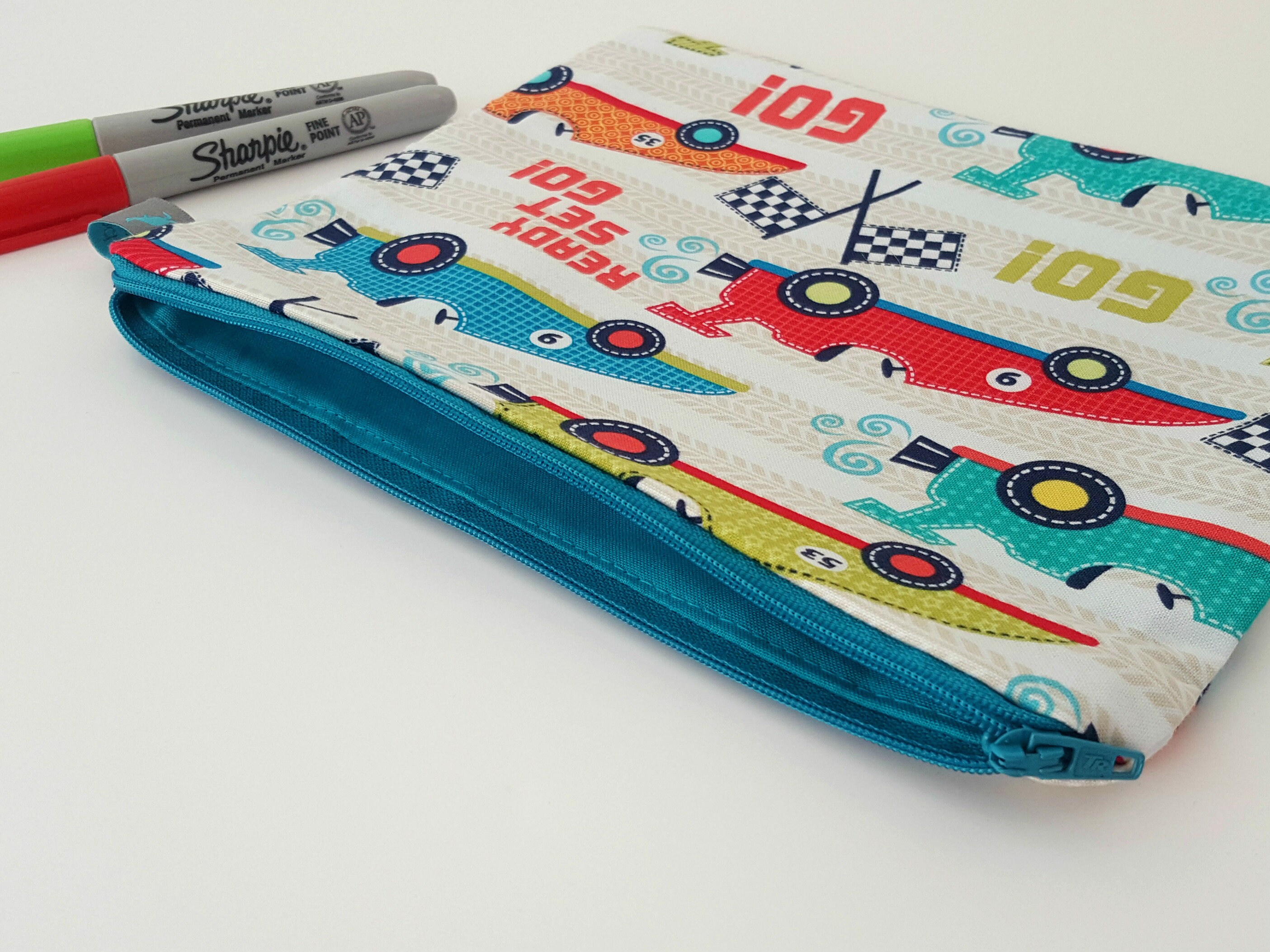 Boys Pencil Case in Race Car design