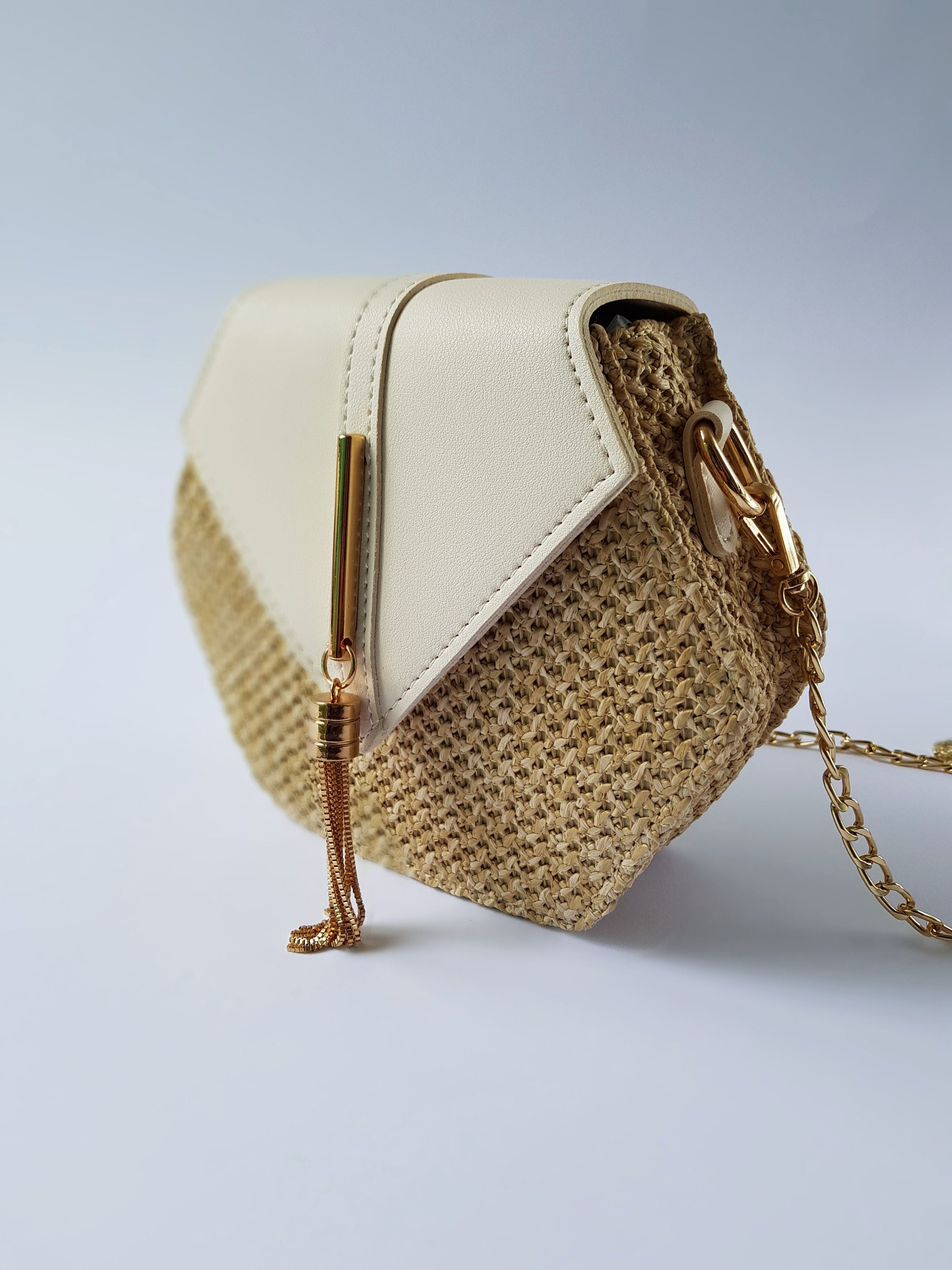 Hexagon Straw Bag