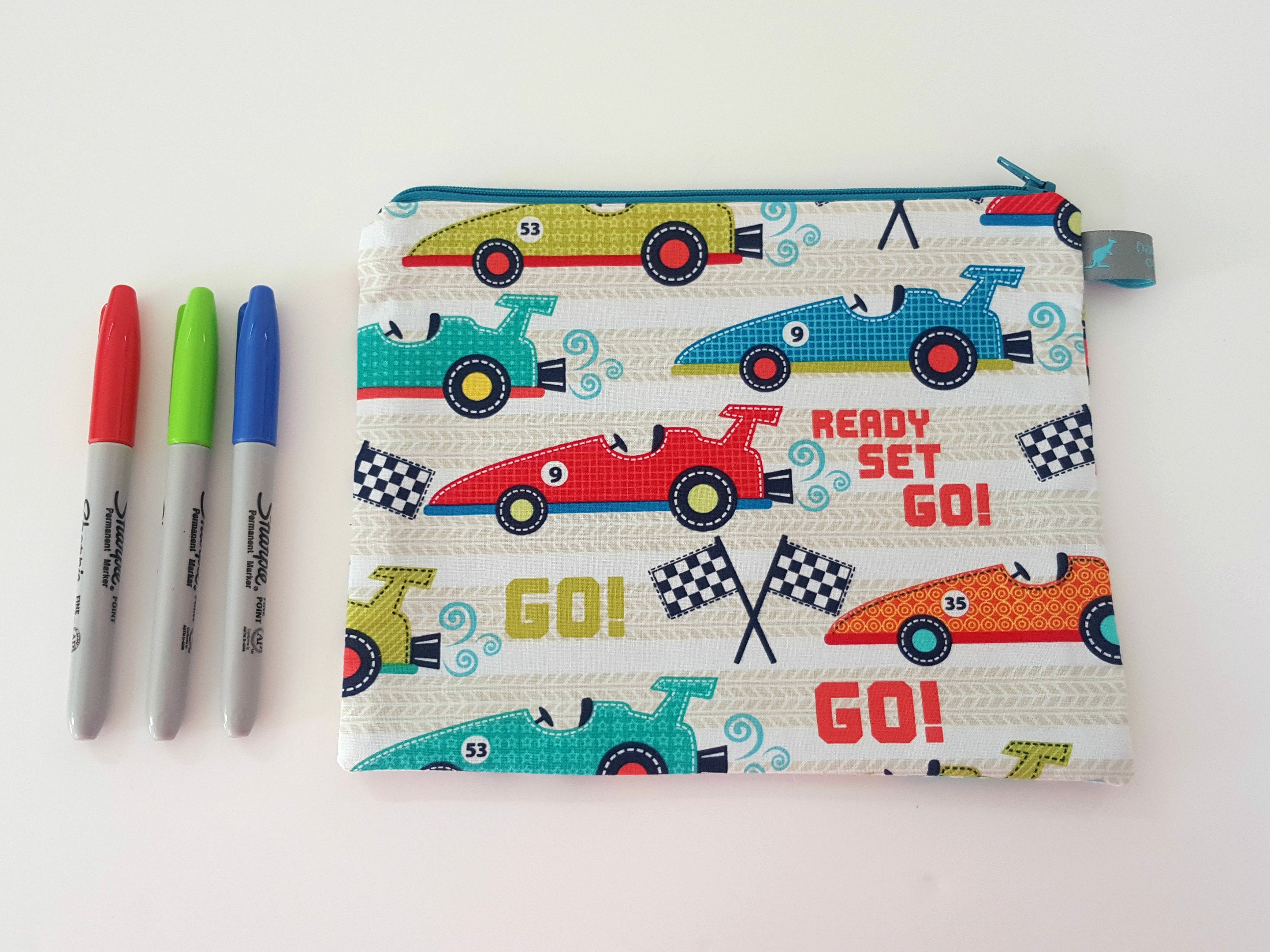 Boys Pencil Case in Race Car design