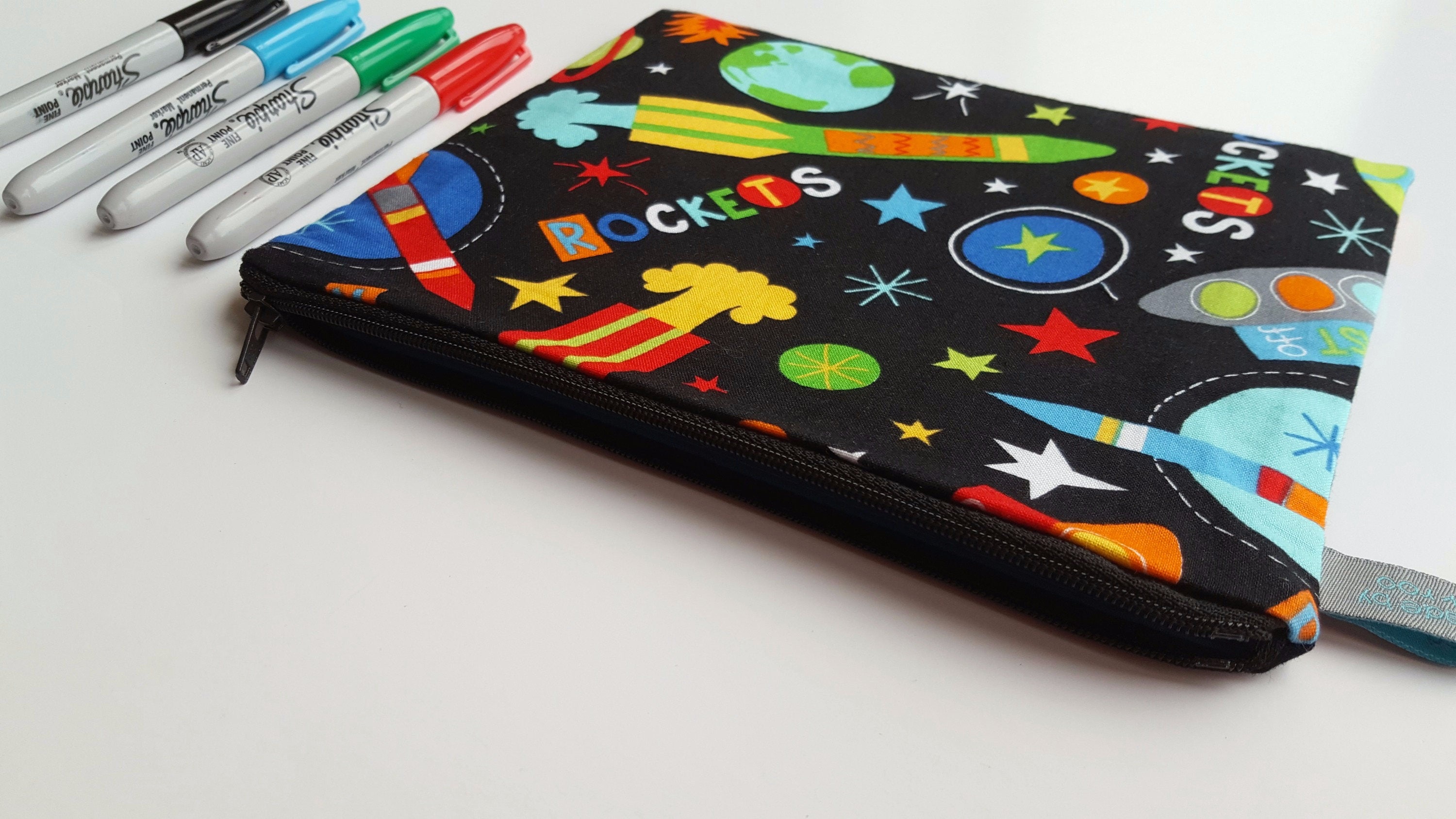 Rocket & Space Pencil Case