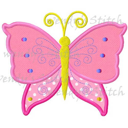 Spring Butterfly Applique Machine Embroidery Design NO:0024 - Etsy