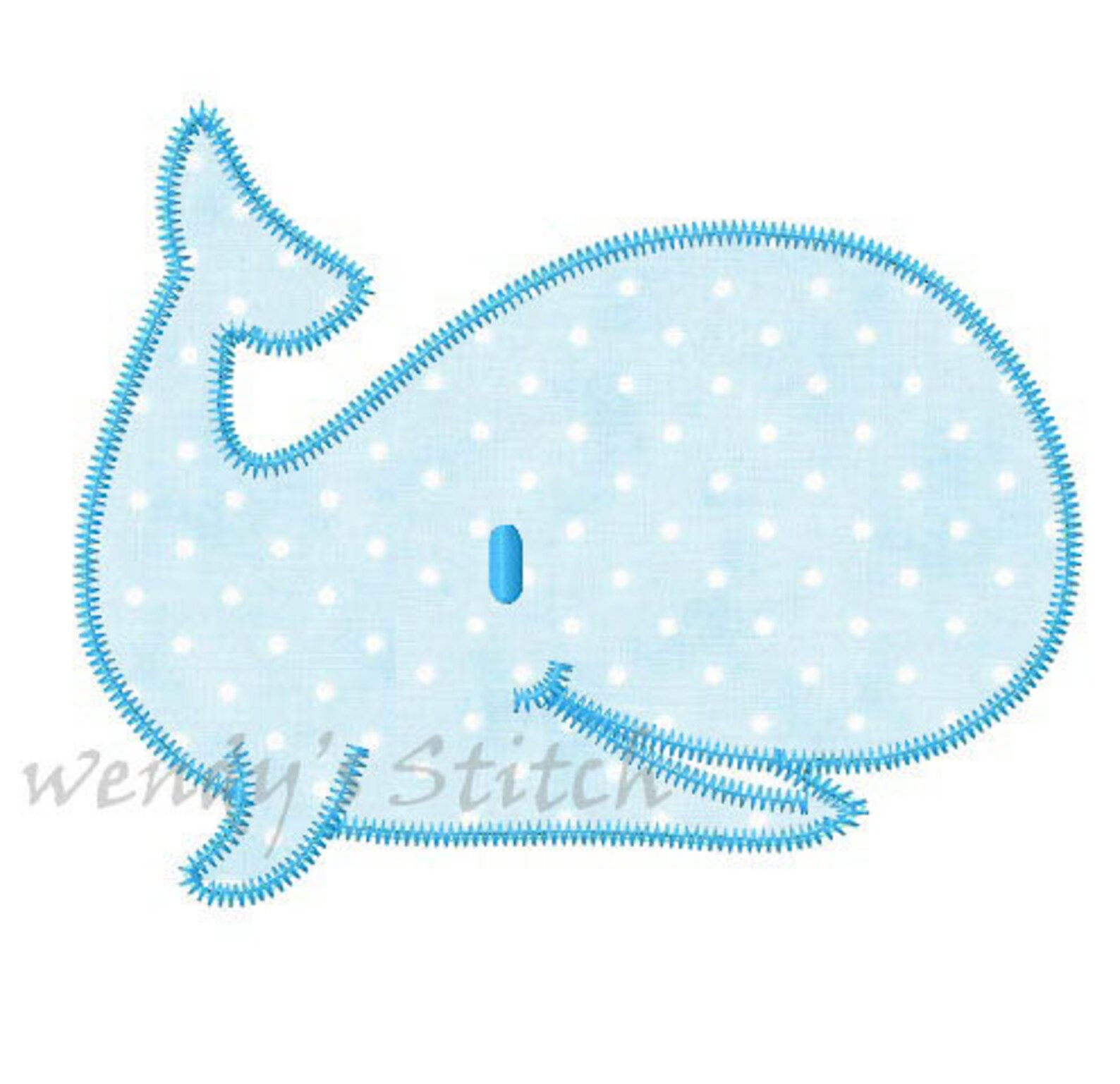 Whale Applique Machine Embroidery Design Dgital Pattern - Etsy