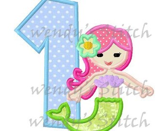 Mermaid Number 1 | Etsy