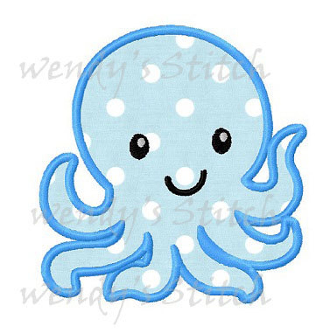 Octopus Applique Machine Embroidery Design - Etsy