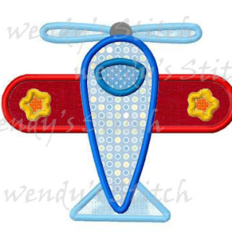 Airplane Applique Design - Etsy
