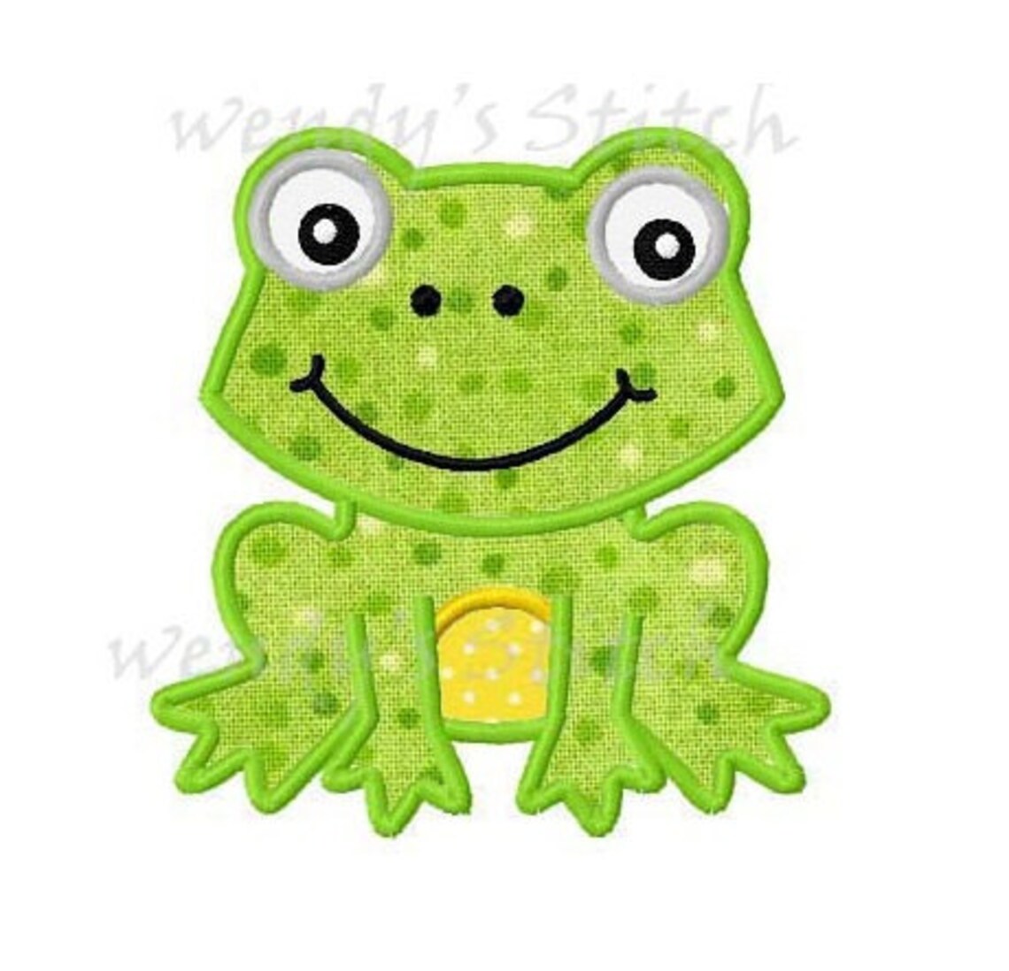Frog Applique 2 Machine Embroidery Design Digital Pattern - Etsy