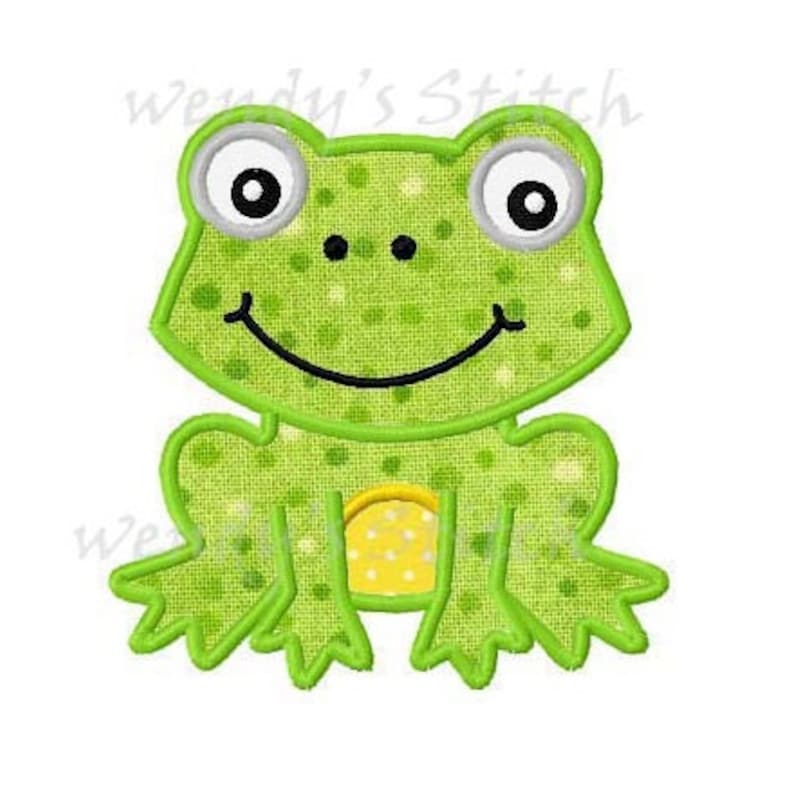 Frog Applique - Etsy
