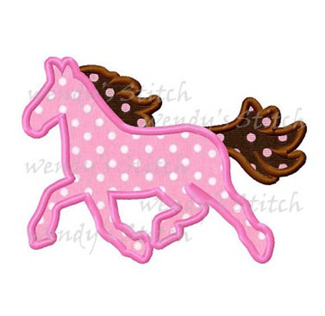 Pony Horse Applique Machine Embroidery Design Instant Download - Etsy