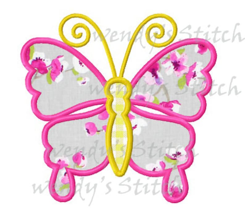 Butterfly Machine Embroidery Design Digital Pattern - Etsy