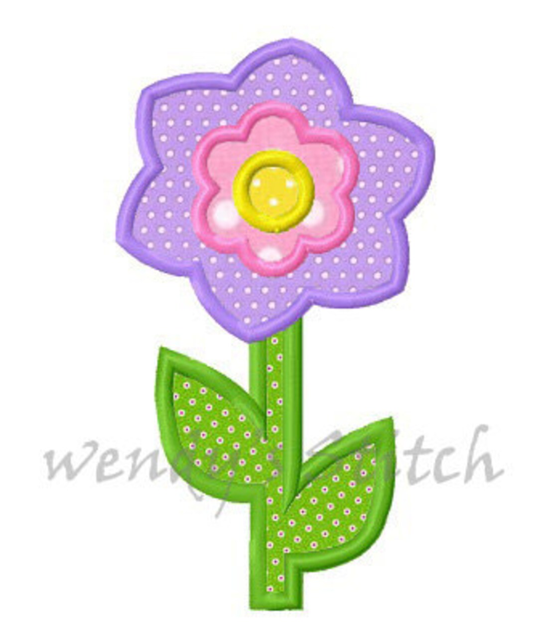 Spring Flower Applique Machine Embroidery Design Digtial Pattern - Etsy