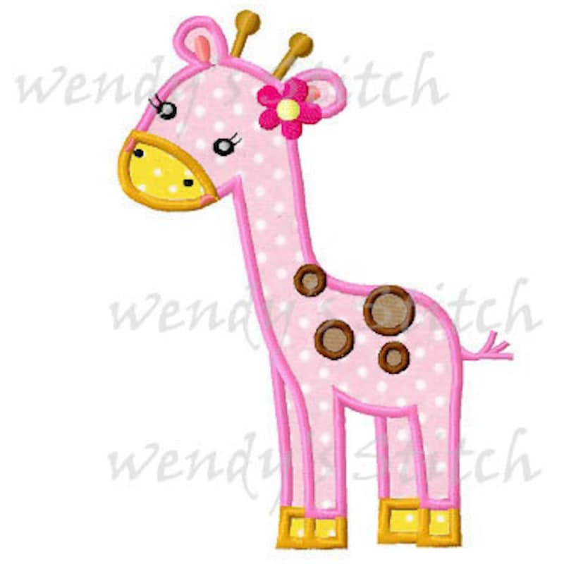 Giraffe Applique - Etsy