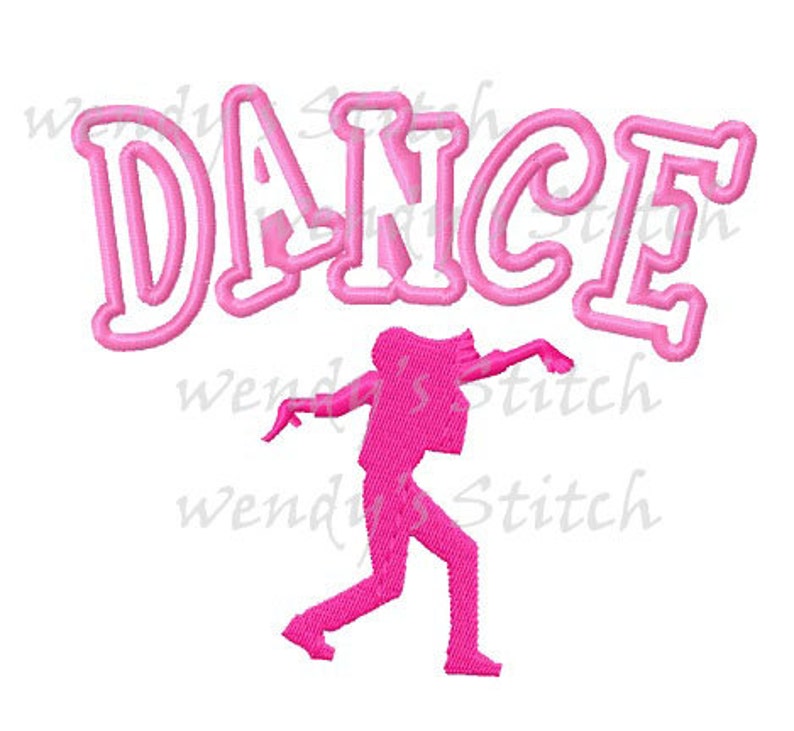 Dance Applique Machine Embroidery Design Instant Download - Etsy