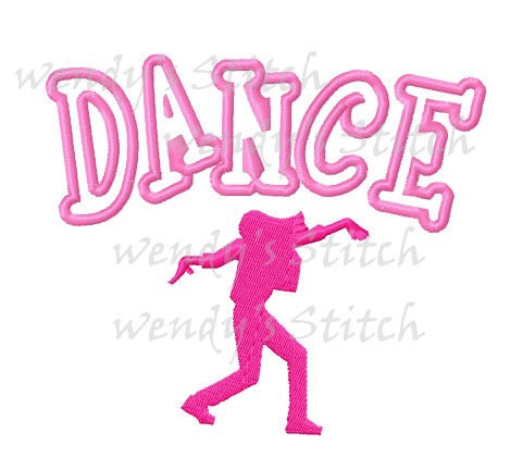 Dance Applique Machine Embroidery Design Instant Download - Etsy